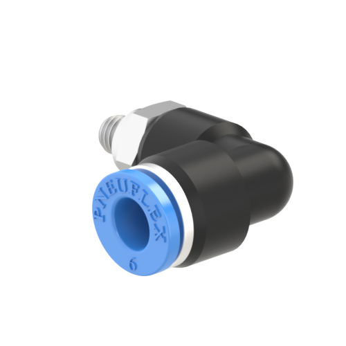 6mm - M6 x 1 Thread Male Elbow Push to Connect Fitting